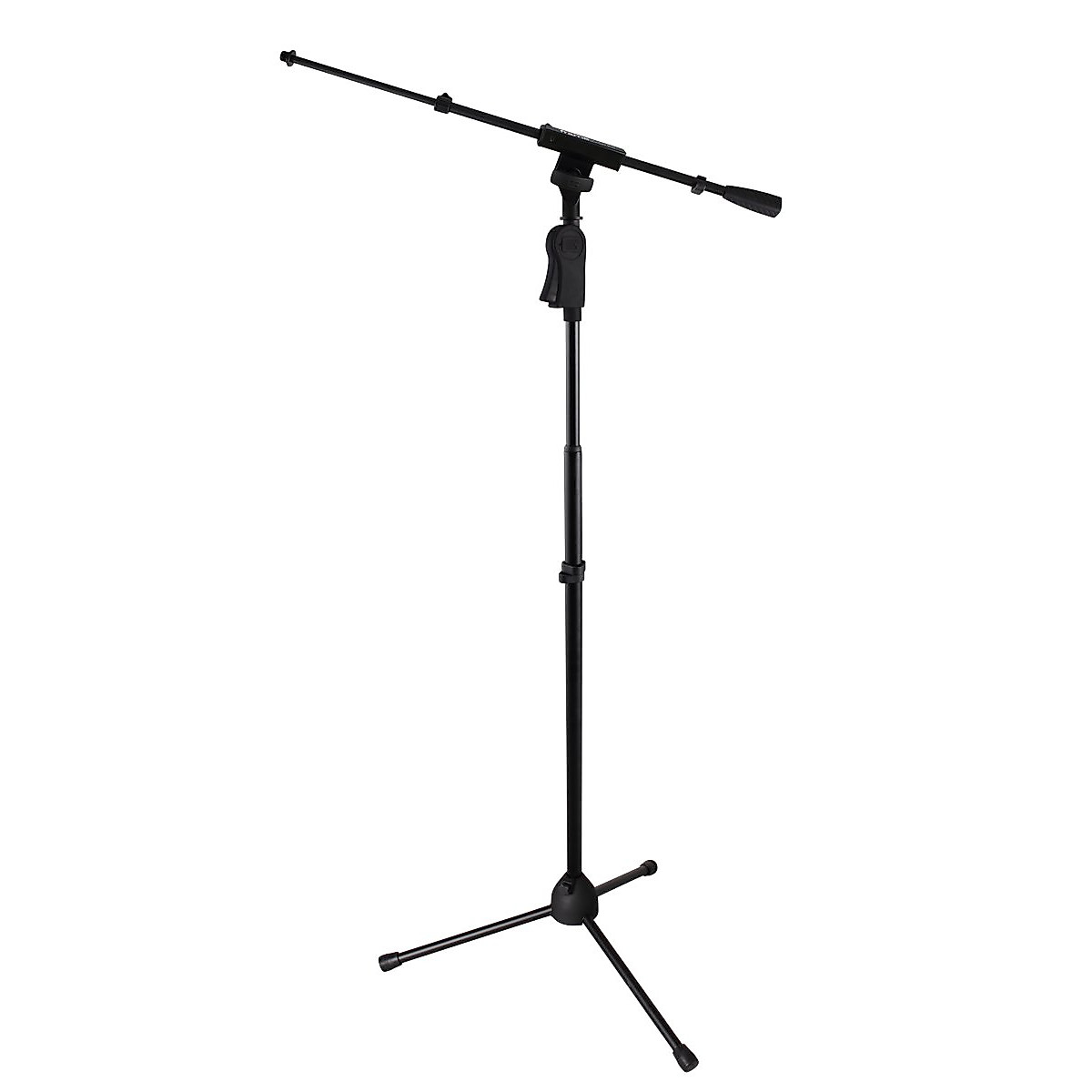 Gator Frameworks Deluxe Tripod Microphone Stand with Clutch Height Adjustment and Telescopic Boom Arm (GFW-MIC-2120),Black