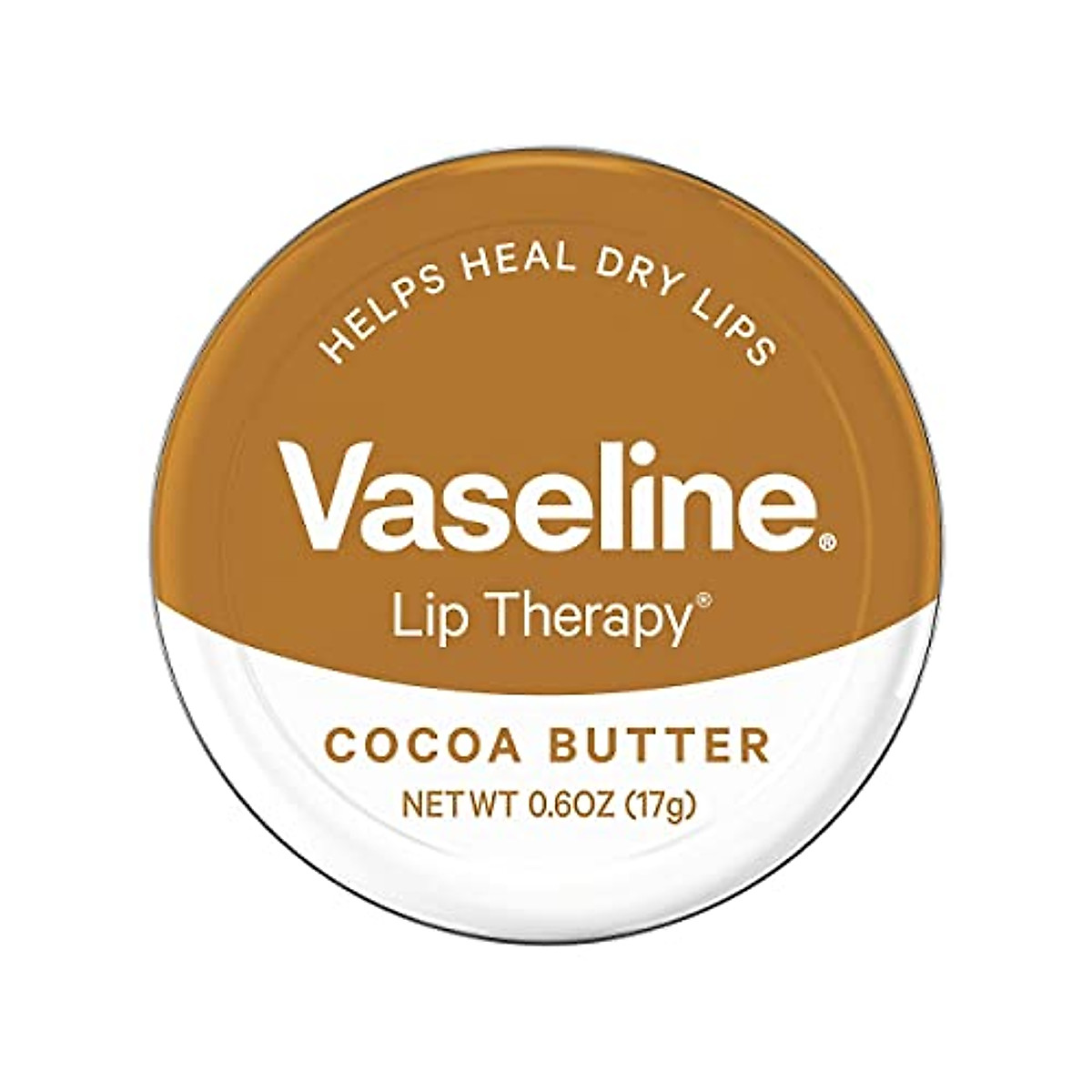 Vaseline Lip Therapy Lip Balm Tin, Cocoa Butter, 0.6 oz