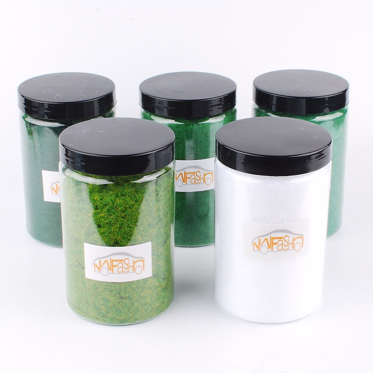 NWFashion Dress Tree Flower Grass Dressing Scatter Flock for Miniatures Model (05 White)