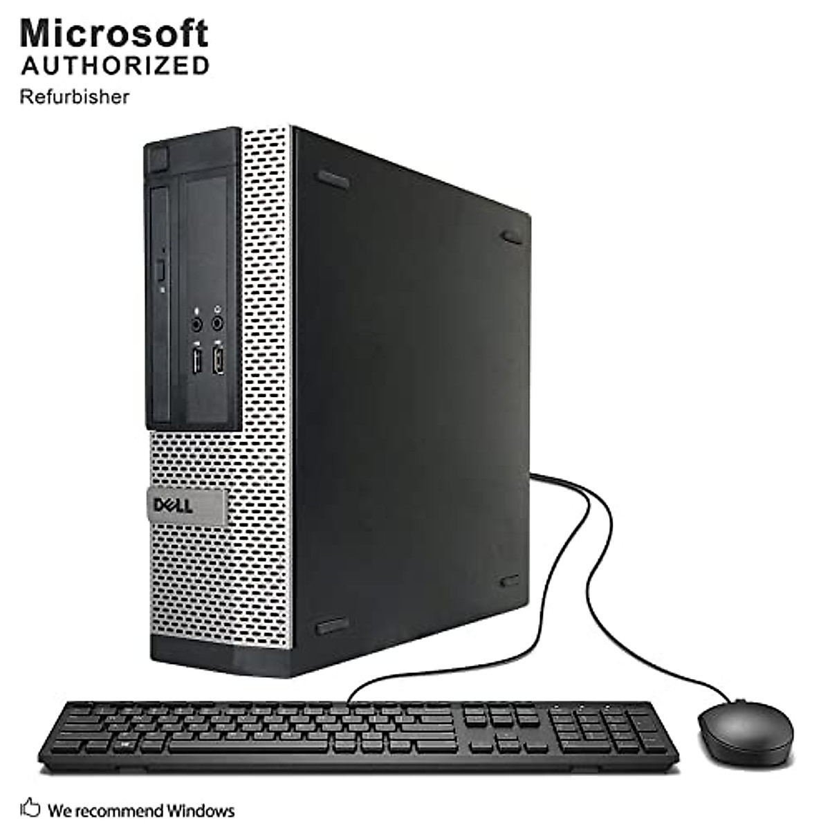 DELL OPTIPLEX 390 DT Desktop Computer, Intel Core I3-2100 3.1GHz, 8GB DDR3, 1TB, DVD, WIFI, HDMI, VGA, Bluetooth 4.0, Windows 10 Professional 64 Bit (Renewed)