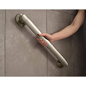 Moen MBHG3818BN Genta 18" Bathroom Grab Bar, Brushed Nickel