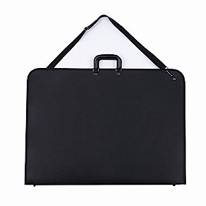 1st Place Products Professional Art Portfolio Case - 20 x 28 Inches - Light Weight & Durable - Shoulder Strap & Handle Options - Three Inside Pockets - Water Resistant - Documents Posters Monitors