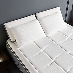 Full Mattress, DIGLANT 12 Inch Euro Top Hybrid Mattress, Gel Memory Foam with Pocket Spring Mattress in a Box and Balance Support, Medium Feel Mattress, CertiPUR-US Certified