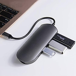 XUNMAIFHB Portable Docking Station,Type-c hub Docking Station USB3.0 Splitter Gigabit Ethernet Port SDTF hub PD Fast Charge, TF/SD Card Slot, HDMI, Type-c Charging Port Fast Transmission