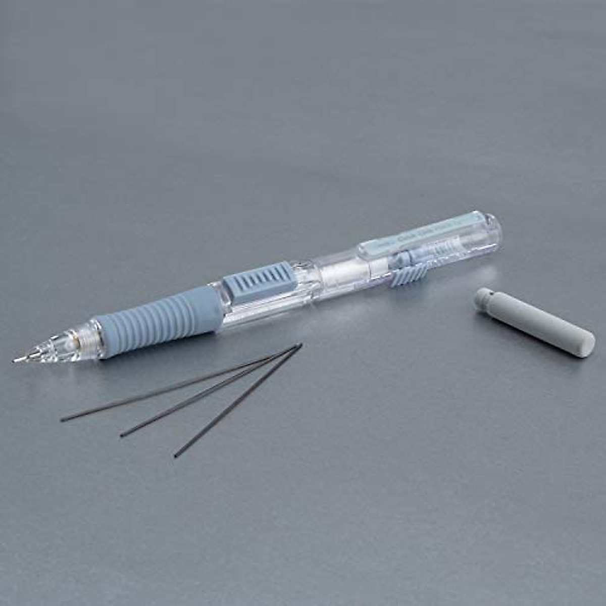 Pentel Quick Click Mechanical Pencil, (0.5mm), Fine, Gray Barrel, Box of 12 Pencils (PD215N)