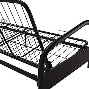 DHP Vermont Metal Futon Frame, Classic Design, Full Sized - Black
