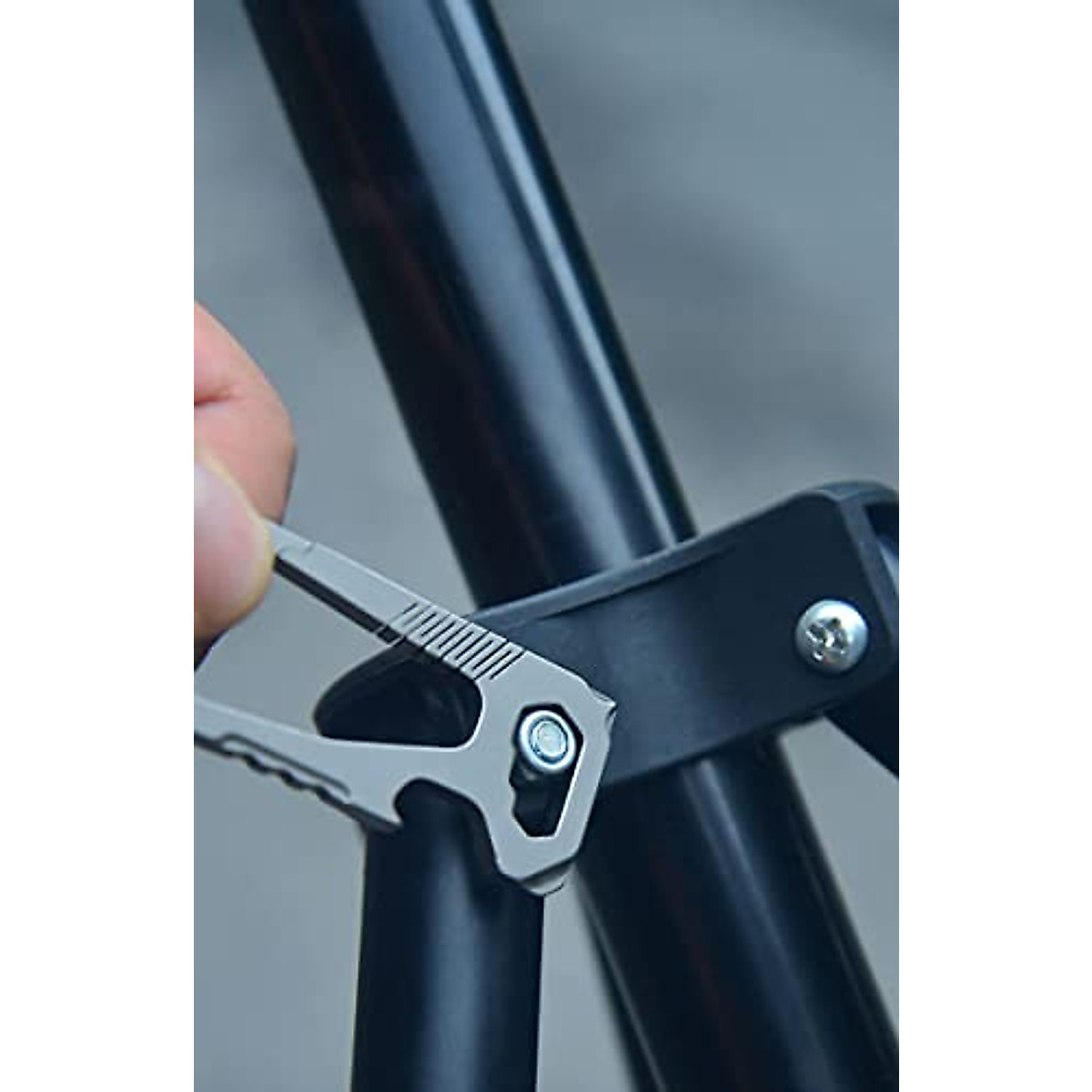 Mikacin Titanium Key Chain, Keychain with Bottle Opener, Carabiner Car Key Chains for Men and Women