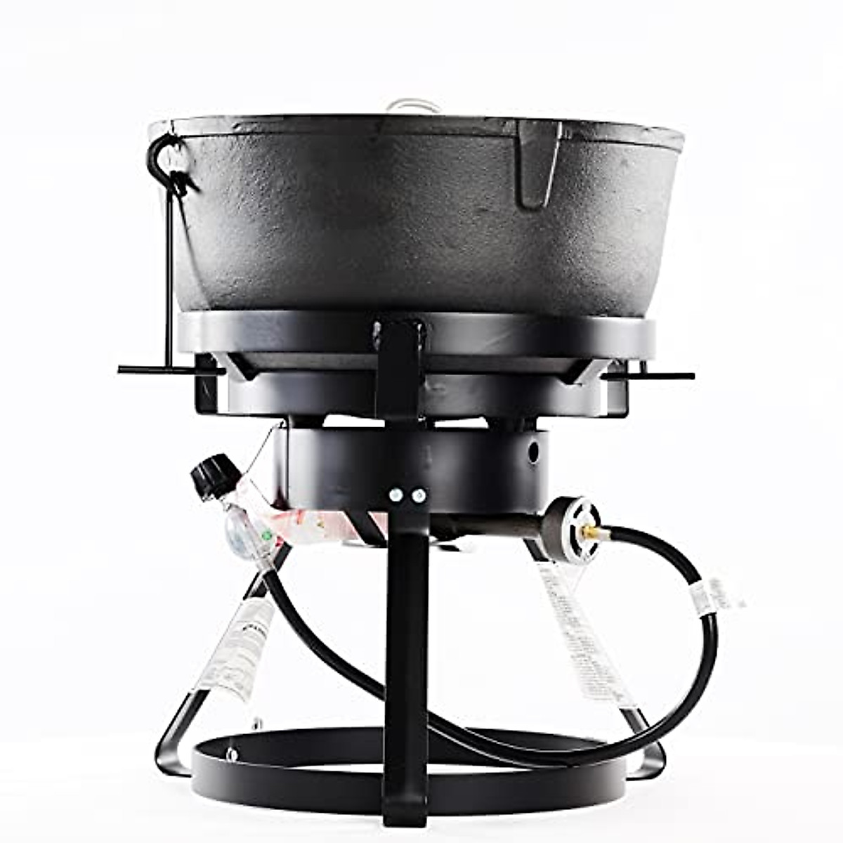 King Kooker 1740 17-1/2-Inch Outdoor Cooker with 10 Gallon Cast Iron Jambalaya Pot Package
