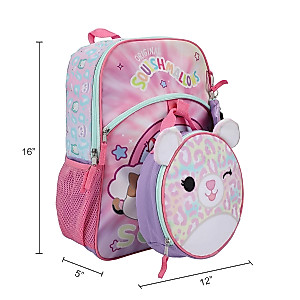 Squishmallows Michaela Cheetah 5-Piece Backpack Set