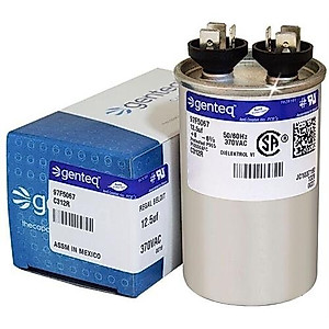 CPT0663 - 12.5 uf MFD 370 Volt VAC - American Standard Round Run Capacitor Upgrade
