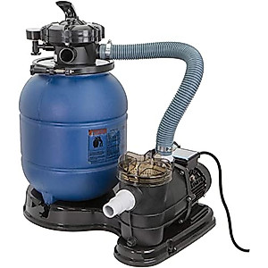 XtremepowerUS 13" Sand Filter 3/4HP Pool Pump 2400GPH High-Flow Above Ground Pool Set with Stand