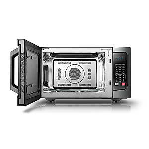 Toshiba EC042A5C-BS Microwave Oven with Convection Function, Smart Sensor, Easy-to-clean Stainless Steel Interior and ECO Mode, 1.5 cu. ft. , 1000W, Black Stainless Steel