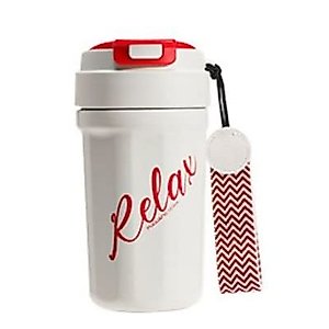 Retro Insulated Coffee Travel Mug Venti 600ml 20oz Ceramic Lined