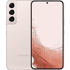 SAMSUNG Galaxy S22 Plus 5G (SM-S906E/DS) Dual SIM 128GB/ 8GB RAM, GSM Unlocked International Version - Pink Gold