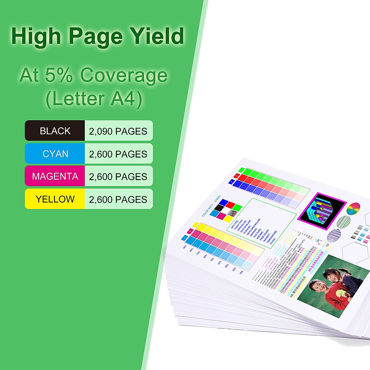 4-Pack Compatible HP 305A Black,Cyan, Magenta, Yellow Toner Cartridges Works with HP Pro 400 Color M451dw M451nw M451dn MFP M475dw M475dn Pro 300 M375nw Printers