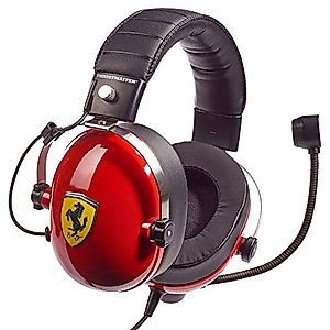 Thrustmaster T.Racing Scuderia Ferrari Edition-DTS - Gaming Headset for Race Simulation, PC/PS4/Xbox One/Nintendo Switch (.
