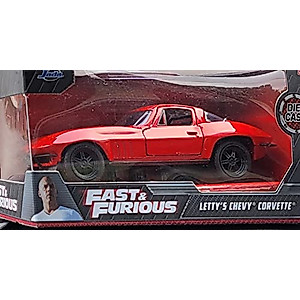JADA TOYS JADA98306 LETTY'S CHEVY CORVETTE FAST & FURIOUS RED 1:32 DIE CAST