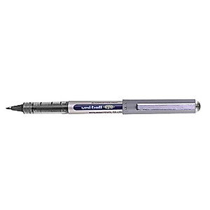uni-ball UB-157 Eye Rollerball Pens. Premium Fine 0.7mm Ballpoint Tip for Super Smooth Handwriting, Drawing, Art, Crafts and Colouring. Fade and Water Resistant Liquid Uni Super Ink. Box of 12 Black
