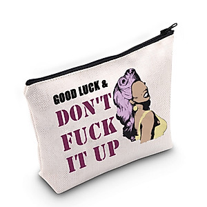RP Fan GiftDrag Race Cosmetic Bag Good Luck & Don't Fck It up Makeup Zipper Pouch for Drag Queen Fans (Luck & Don't)