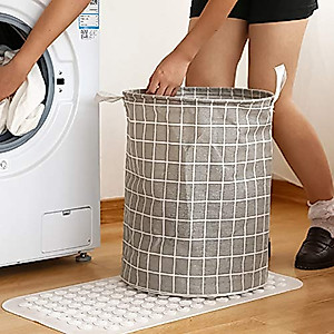 Large Storage Basket with Handle Collapsible Saving Space Laundry Basket Foldable Waterproof Basket for Home