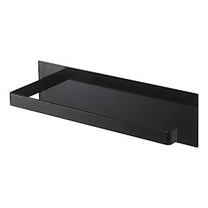 YAMAZAKI Home Magnetic Paper Holder Metal Roll Dispenser, Vertical Or Horizontal Mounted Kitchen Towel Rack | Steel, One Size, Black