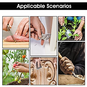 ZFYOUNG 14pcs Finger Cover Protector Anti-Cut Fingertip Finger Cover Anti-Cut Finger Bed Protector Reusable Finger Cover Thumb Finger Protector Bed Suitable for Work, Sculpture