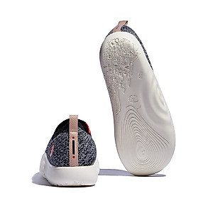 UIN Women's Walking Shoes Art Travel Slip On Casual Lightweight Fashion Sneaker Toledo Ⅹ Bouncing Black (7.5)