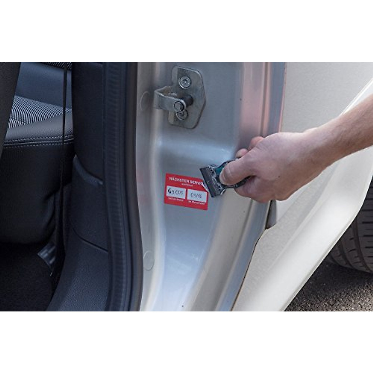 wolfcraft Scraper with Plastic Blades I 4287000 I For cleaning delicate surfaces, Black