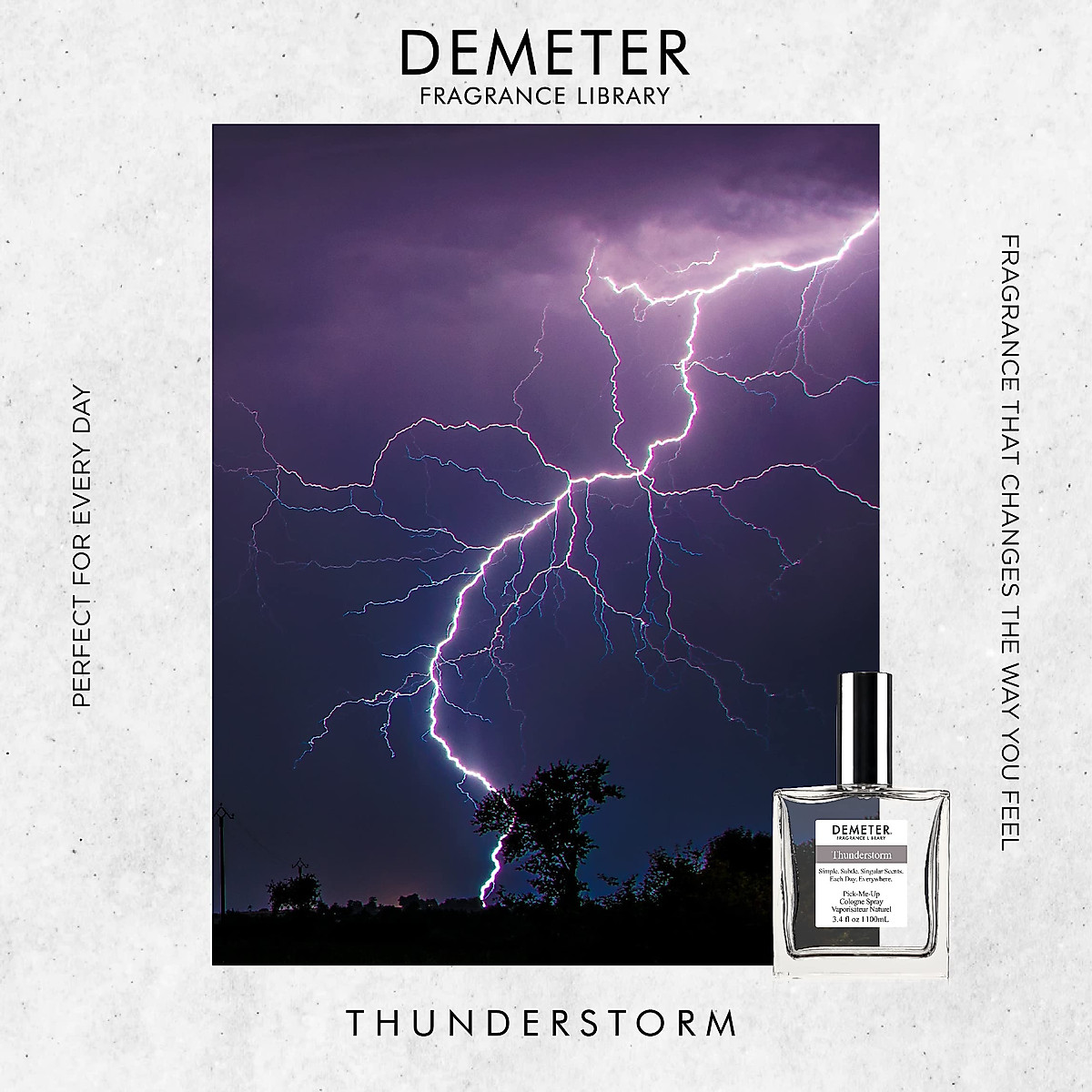 DEMETER Thunderstorm Cologne Spray - 3.4 oz - Perfume for Women