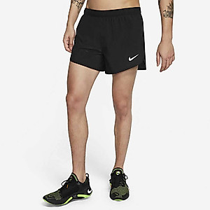 Nike Fast 4" Shorts Black/Reflective Silver MD 4