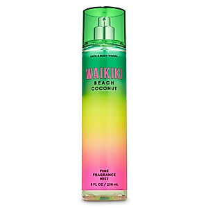 Bath and Body Works WAIKIKI - BEACH COCONUT Fine Fragrance Mist 8 Fluid Ounce (2019 Edition)
