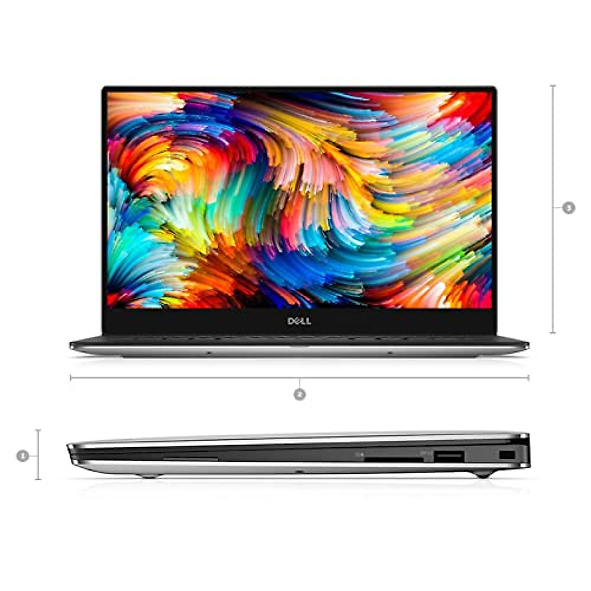 Dell XPS 13 9360 Laptop (13.3" InfinityEdge Touchscreen FHD (1920x1080), Intel 8th Gen Quad-Core i5-8250U, 128GB M.2 SSD, 8GB RAM, Backlit Keyboard, Windows 10)- Silver