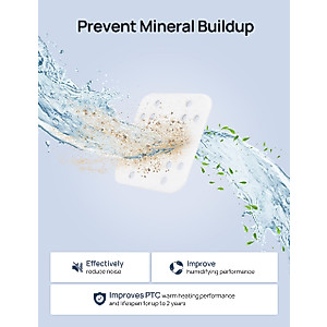 Dreo Mineral Absorption Pads 16-Pack for Humidifiers, Compatible Humidifiers HHM713/713S, Reduce Limescale, Improve Humdification Efficiency