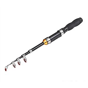 Toasis Fishing Spinning Baitcast Rod Telescopic Fishing Pole 7 Models (1.2m/ 3.94ft)