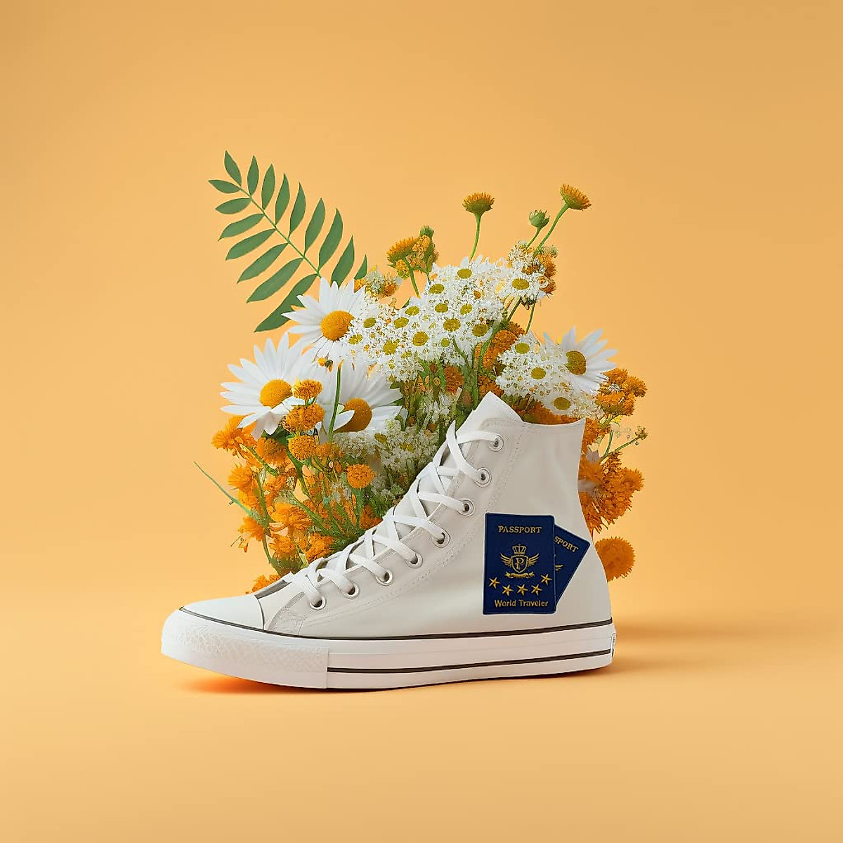 Patch Party Club "World Traveler," Gold Passport Patch, Unisex Iron-on Embroidered Patch, Melanin Travels, 3"inch x 3" Patch