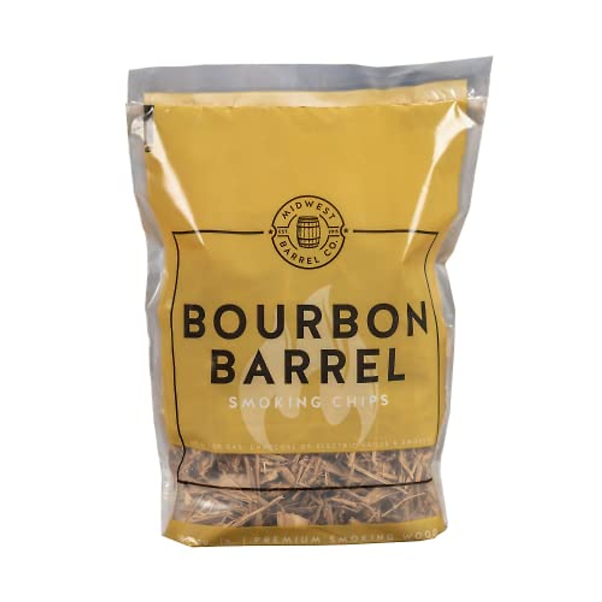Midwest Barrel Company Genuine Bourbon Barrel Smoking Wood Chips