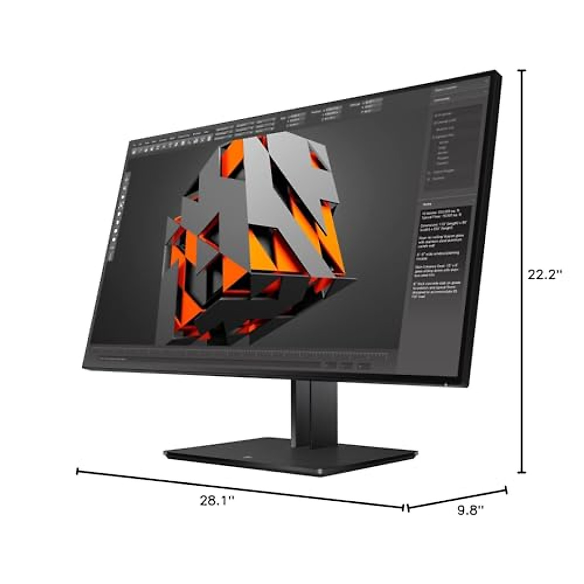 HP Business Z32 31.5 Inches 4K UHD WLED LCD (3840 x 2160) Black Pearl Monitor Display, Model:1AA81A4#ABA