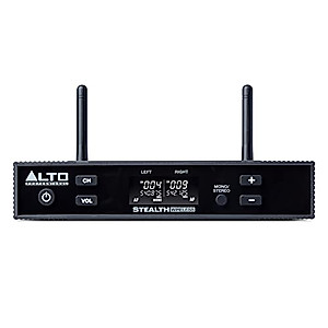 Alto Professional Stealth MKII-UHF Stereo Wireless Audio System for Active Speakers with Transmitter and 2 Receivers, 2 XLR Ins, Expandable