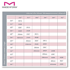 Maidenform Women's One Fab Fit Underwire, Microfiber T-Shirt, Full-Coverage Convertible Bra, White, 36C