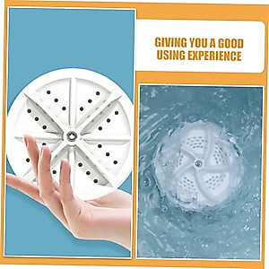 CORHAD 5pcs Mini Washing Machine Mini Dishwasher for Sink Portable Washer Mini Lavadora Mini Washer Foot Powered Washing Machine Sink Washing Machine Tiny Washing Machine White Plastic