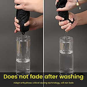 yantu Plush Microfiber Car Drying Towel 24” x 12” (16 Pack) Multipurpose Edgeless Cleaning Towel for Household, Auto Washing, Car Drying, Detailing (Yellow+Green)