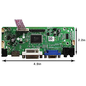 VSDISPLAY HD-MI DVI VGA Audio LCD Controller Board Work for 17" 19" 1280x1024 M170EG01 HSD190ME12 lm190e05-sl03 4CCFL 30Pin LVDS LCD Panel Used for Machine Modification