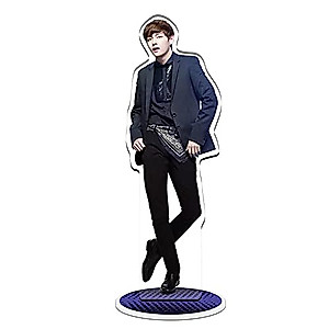 Kpop Star Acrylic Toy Double-side Photo Desk Stand for Desk Decoration Party Decoration (V)