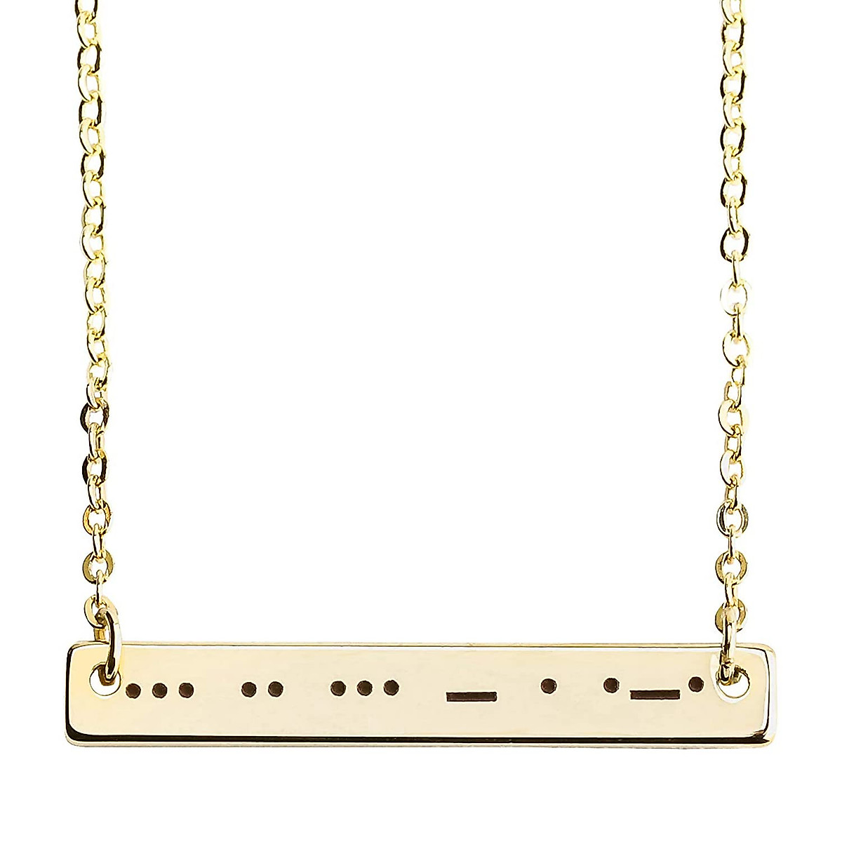 MignonandMignon Morse Code Necklace Jewelry Gift Sister In Law High School Graduation - 9N-MC