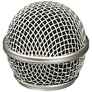 Performance Plus SM58 Style Brushed Nickel OEM Replacement Microphone Grille Pack of 4 (M58S-4)