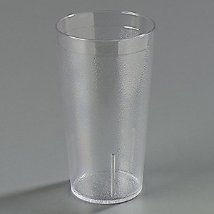 Carlisle FoodService Products Stackable Plastic Tumbler, 16 Ounce, Clear, (Pack of 24)
