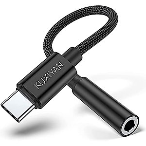 USB C to 3.5mm Audio Adapter,USB Type C to Aux Headphone Jack Adapter Dongle Cable Cord Compatible with Pixel 4 3 2 XL,Samsung Galaxy S22 S21 S20 Ultra S20+ Note 20 10 S10 S9 Plus,ipad Pro/Air 4