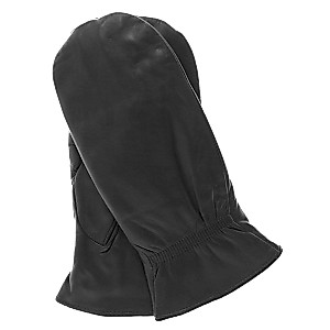 Pratt and Hart Breckenridge Women’s Leather Mittens with Finger Liners Size M Color Black