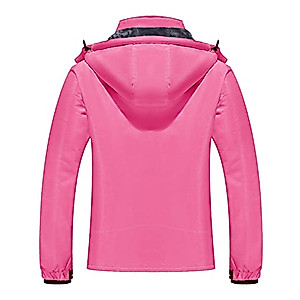 WULFUL Women’s Waterproof Snow Ski Jacket Mountain Windproof Winter Coat with Detachable Hood