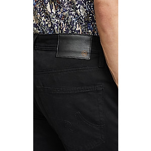 AG Adriano Goldschmied Men's Graduate 5 Pocket Twill Pants, Super Black, 34